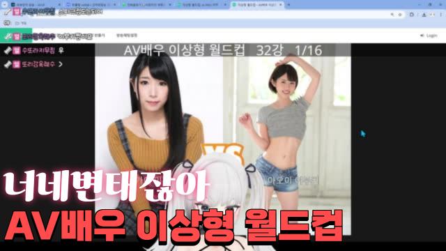 🔞너네 이런거 좋아하잖아 AV배우 이상형 월드컵🔞 | SOOP VOD