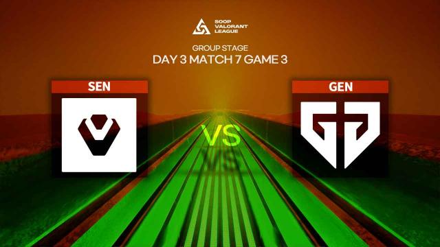 SEN vs GEN — MATCH 7 GAME 3 — 그룹 스테이지 3일차 / SVL 2024 | SOOP VOD