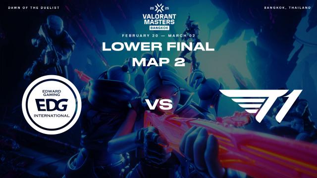 EDG vs T1 | 플레이오프 DAY3 결승 진출전 MAP 2 / VCT 마스터스 방콕 | SOOP VOD