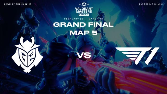 G2 vs T1 | 결승 MAP 5 / VCT 마스터스 방콕 | SOOP VOD