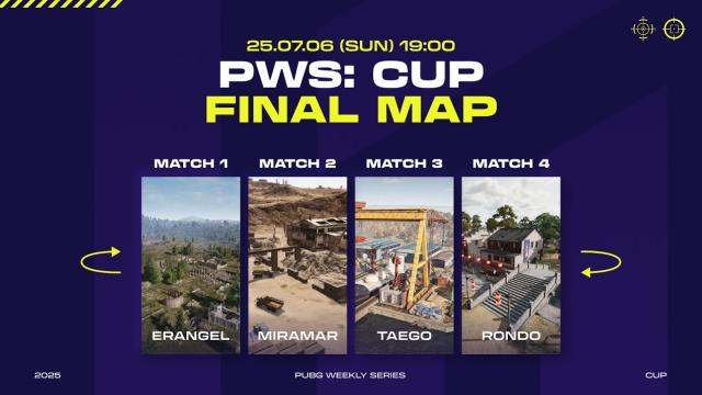 (MAP) FINAL STAGE DAY 7 SUPER SMASH l 2025 PWS: CUP [배틀그라운드][배그] | SOOP VOD