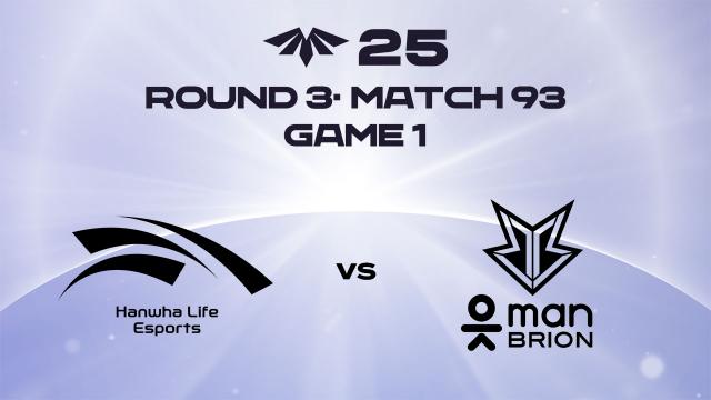 HLE vs BRO 게임1 | 07.22 | 2025 LCK CL ROUND 3 | SOOP VOD