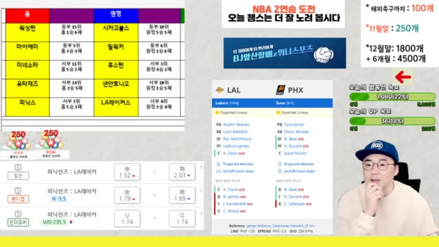 챔스 S급부터 중배당까지 ㅅㅅ] ★ NBA 분석*[ 스포츠토토] | SOOP VOD