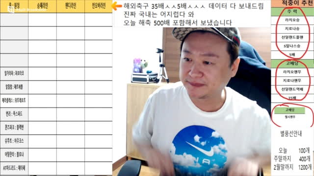 35배ㅅㅅ해외축구분석 | SOOP VOD
