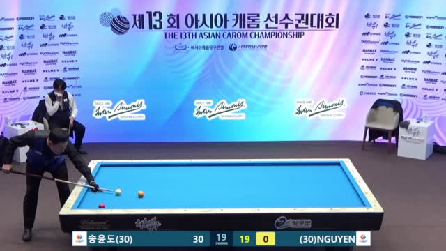 [1CUSHION] 최완영(CHOI Wan Young) vs NAITOU Katsuhiro (The 13th Asian Carom Ch | SOOP VOD