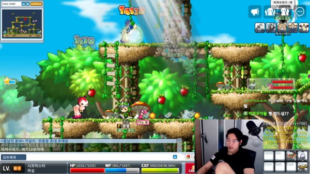 메이플랜드 뉴비 15일차 싮픖맚슶텂 듀파갑니다. 79~83 | SOOP VOD