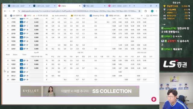삼성 : LG [불방맹이] | SOOP VOD