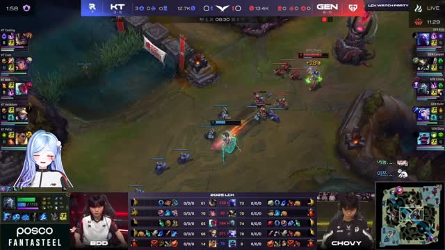 [클립][kt파트너] KT vs GEN 꺾이지않는 마음 1일차.. #LckWatchParty | SOOP VOD