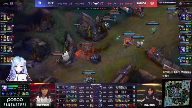 [클립][kt파트너] KT vs GEN 꺾이지않는 마음 1일차.. #LckWatchParty | SOOP VOD