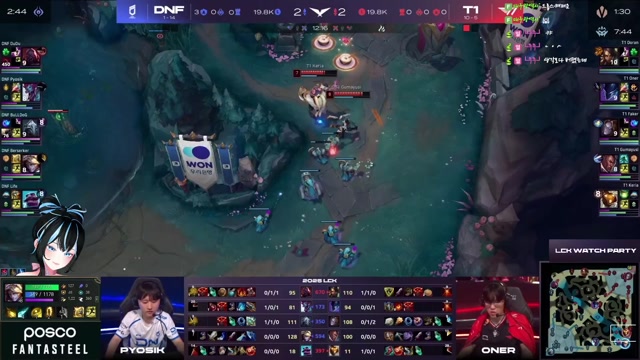 [T1 vs DNF] 2025 LCK T1 편파 중계 #LckWatchParty | SOOP VOD