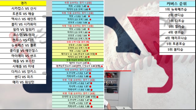 [롯데편파] 미국 축구 13경기 + MLB 야구 15경기 분석 욱하는형 | SOOP VOD