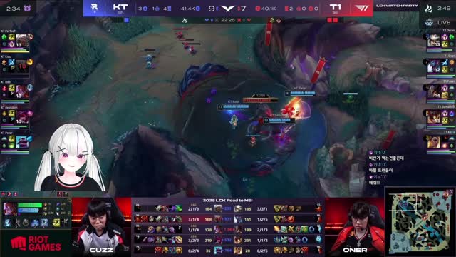 [클립]T1 vs KT 4세트 도란 레전드 아타칸 스틸 / 몽나 반응 | SOOP VOD