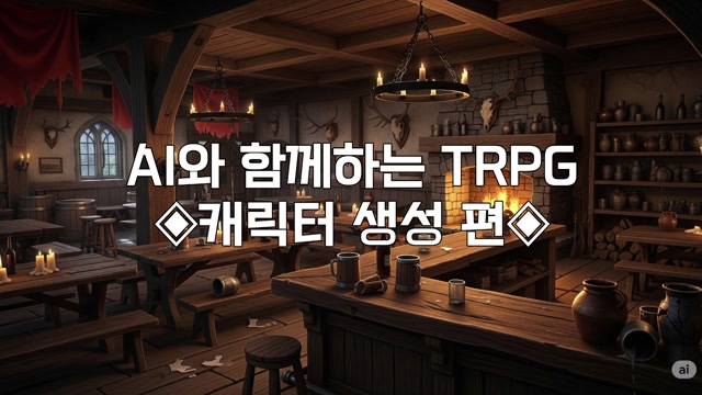 [고릴뱅] AI와 함께 TRPG 캐릭터 짜기 with 뢴비부권만 | SOOP VOD