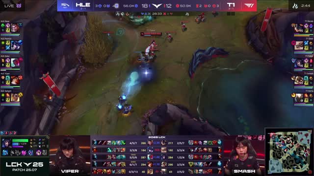 [캐치][HLE vs T1] 함정에 빠진 T1 | SOOP VOD
