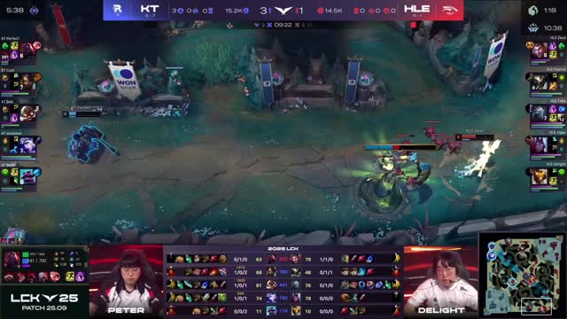[캐치][KT vs HLE] 2세트 / 2025 LCK | SOOP VOD